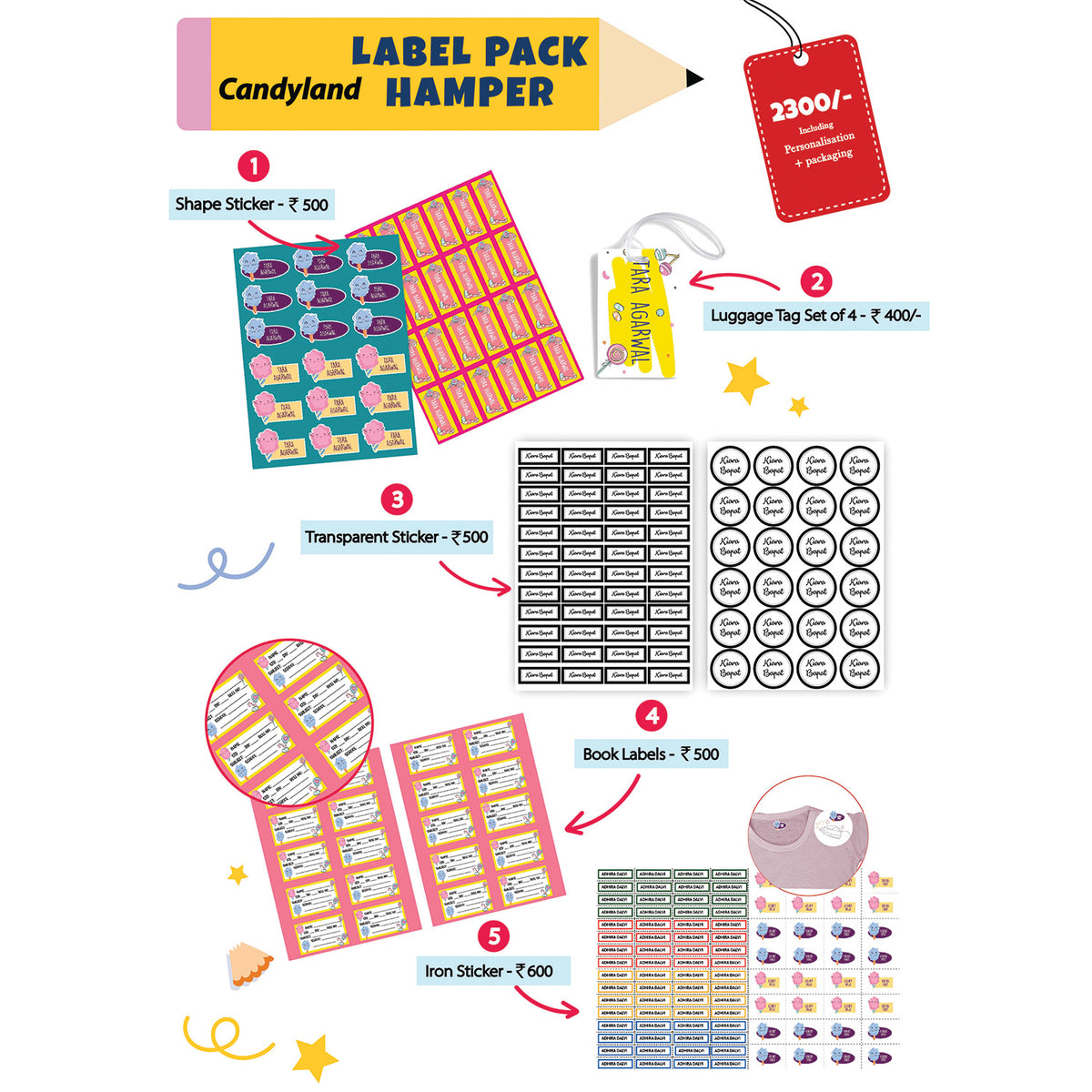 Label Pack Hamper - Girls – Papercrush
