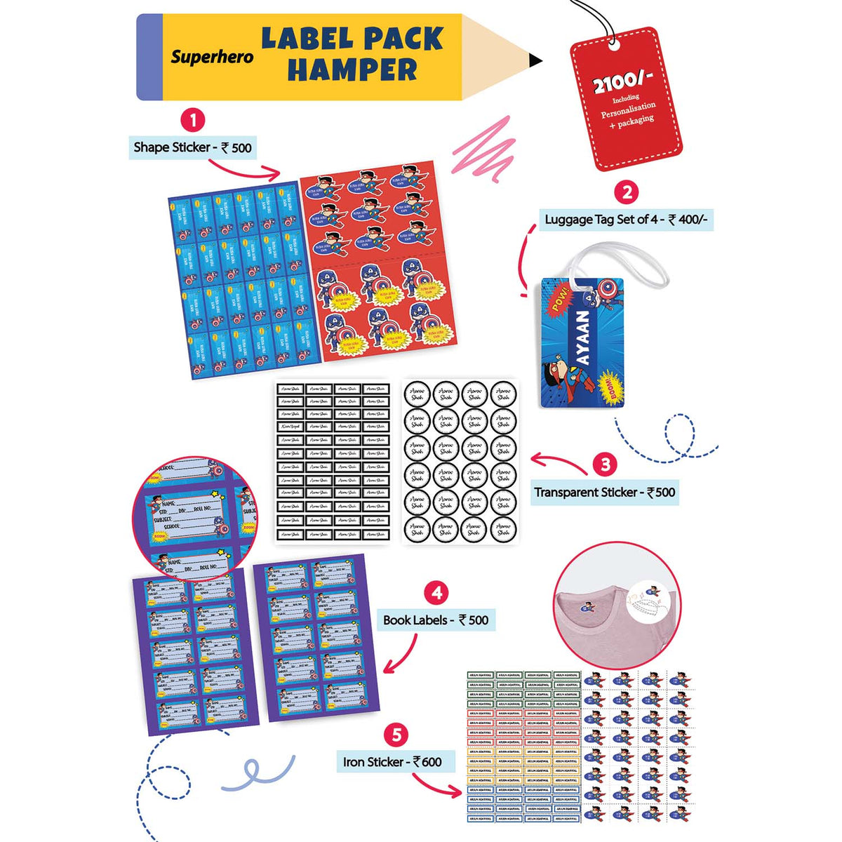 Label Pack Hamper - Boys – Papercrush